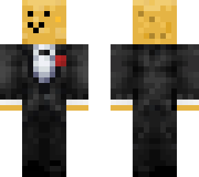 smiley face with suit | Minecraft Skins