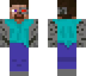Minecraft Cyborg Steve Skin