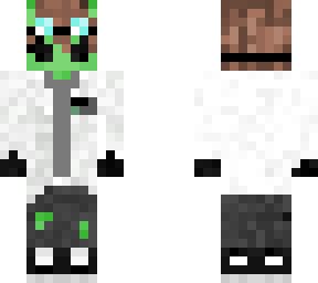 cry alien cientifico loco | Minecraft Skin