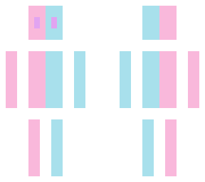 Cotton Candy ColorBlock | Minecraft Skin
