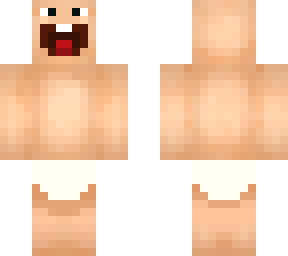 happy baby with big diaper | Minecraft Skin