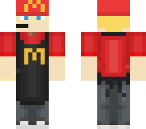 Mcdonalds Employee Worker Fast Food Minecraft Skins