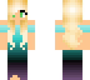 Prom Girl (Turquoise to Purple) | Minecraft Skin