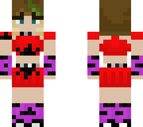 Roxy/Roxanne Security Breach FNAF short hair girl skin | Minecraft Skin
