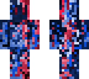 Blue Pink Zombie Monster | Minecraft Skin