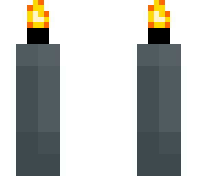 Gray Candle | Minecraft Skin