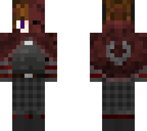 red Half demon mask | Minecraft Skin