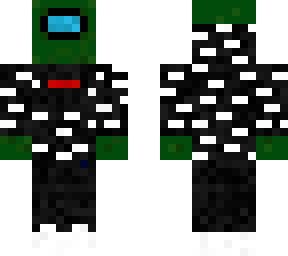 Among Us drip green | Minecraft Skin
