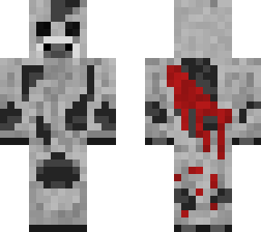 My skin but I’m a ghost version and with the wound that killed it ...