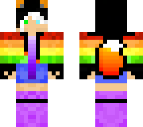 Rainbow Fox | Minecraft Skin