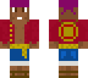 black luffy | Minecraft Skins