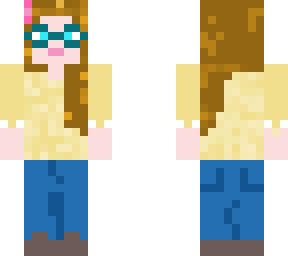 girl with glasses | Minecraft Skins