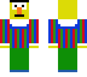 Kermit The Frog + Bert From Sesamstraat | Minecraft Skin