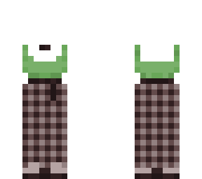 Green & Plaid Pants | Minecraft Skin