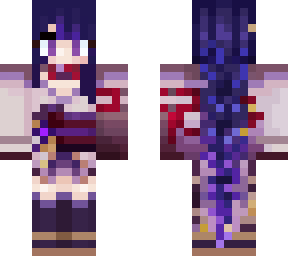 raiden shogun | Minecraft Skins