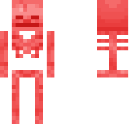red skeleton | Minecraft Skin
