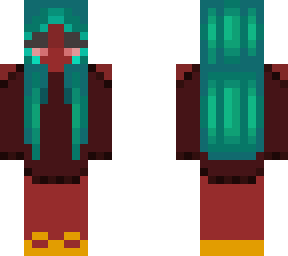 Warped nylium girl | Minecraft Skin