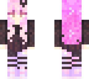 pink pastel goth | Minecraft Skins