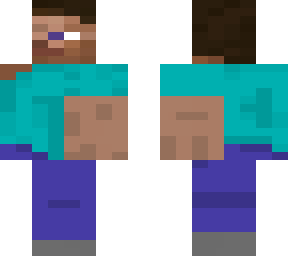 Wide Right Side Steve | Minecraft Skin