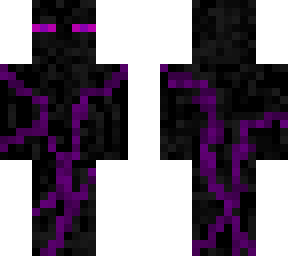 Purple striped enderMan Skin | Minecraft Skin