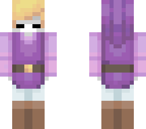 Purple Toon Arctic Fox | Minecraft Skin