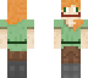 backwards alex skin head or whatever | Minecraft Skin