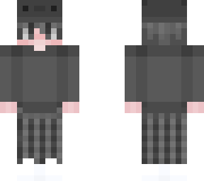 Black axolotl boy | Minecraft Skin