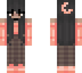 Pretty poc girl with black hair | Minecraft Skin