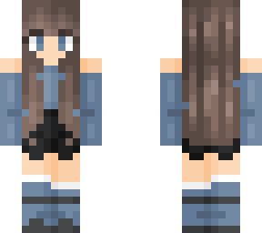 shorts and uneven leg warmers | Minecraft Skin