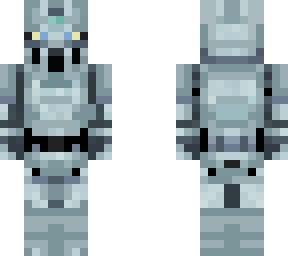 Silver chariot (armour removable) | Minecraft Skin