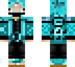 Chakra Blue Mode | Minecraft Skin