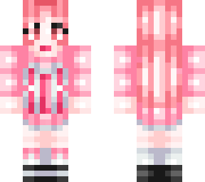 Cute Pink Girl | Minecraft Skin