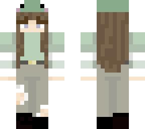 Frog hat girl | Minecraft Skin