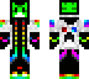 Geometry Dash Green Cat | Minecraft Skin