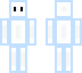 Simple Blue Outline Character | Minecraft Skin