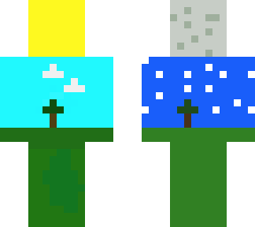 Sun and moon | Minecraft Skin