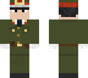 PLA Officer, 1997 (without mouth) | Minecraft Skin