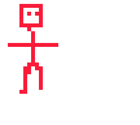 red stick man | Minecraft Skin