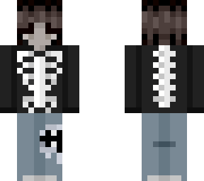 ribcage hoodie | Minecraft Skin