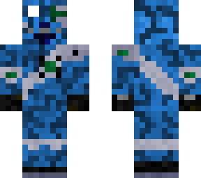 blue cobble armor | Minecraft Skin