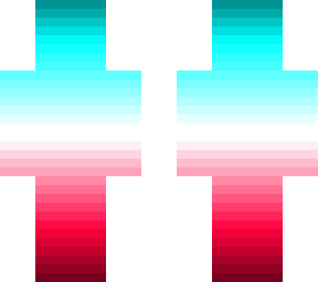 Colourgradient blue and pink | Minecraft Skin