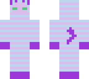 female cat ZebAlien with paws - fanmade | Minecraft Skin