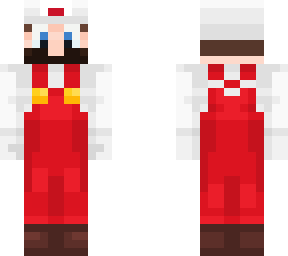 Fire Mario Minecraft Skin