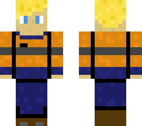 orange hi vis v2 | Minecraft Skin