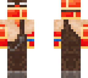 Red-Orange Bricks | Minecraft Skin