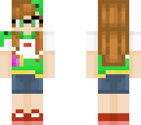 Slimecicle girl version | Minecraft Skin