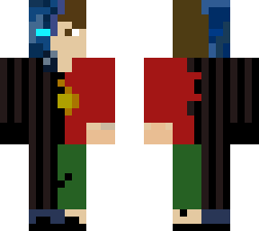 half corrupted man | Minecraft Skin