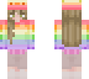 ReColor RAINBOW Axolotl | Minecraft Skin