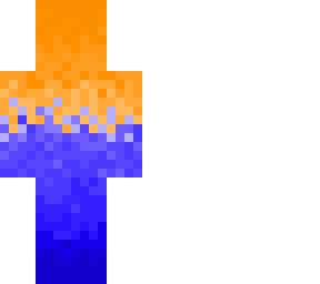 blue-orange gradient | Minecraft Skin