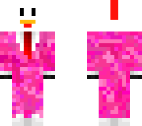 pink/black chicken suit | Minecraft Skin